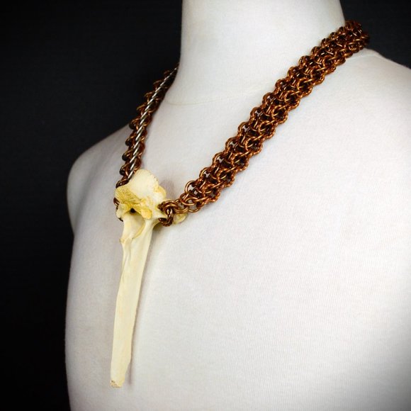 Jeckill Jewelry | Jewelry | Bambis Backbone Handmade Chainmail Necklace ...